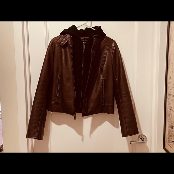 French Connection | Jackets & Coats | French Connection Brown Faux ...